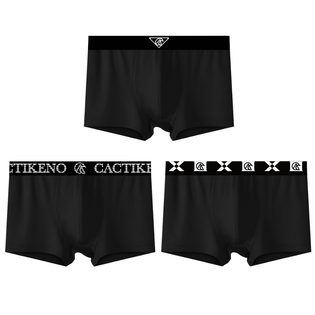 Cacti Keno 3pcs Boxer Briefs For Men Cotton Underwear Spandex Original ...