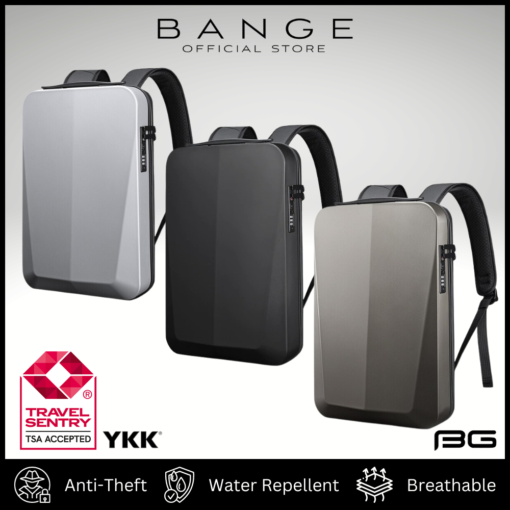 BANGE 22201 Shell Design Anti-Theft Backpack (30x8x45 cm | 10L) 1.2 kg ...
