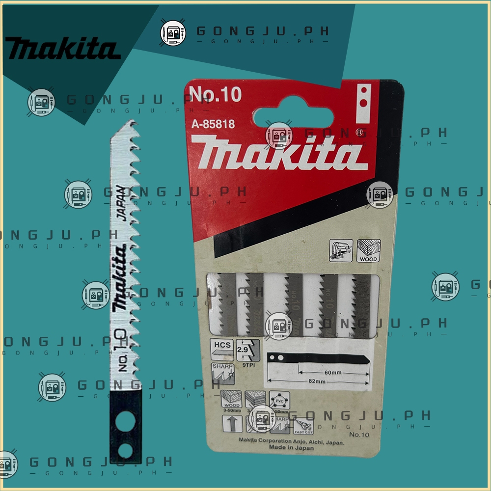 MKT Jigsaw Blade Set for Wood (Makita Type Shank) A-85818 5pcs per pack ...