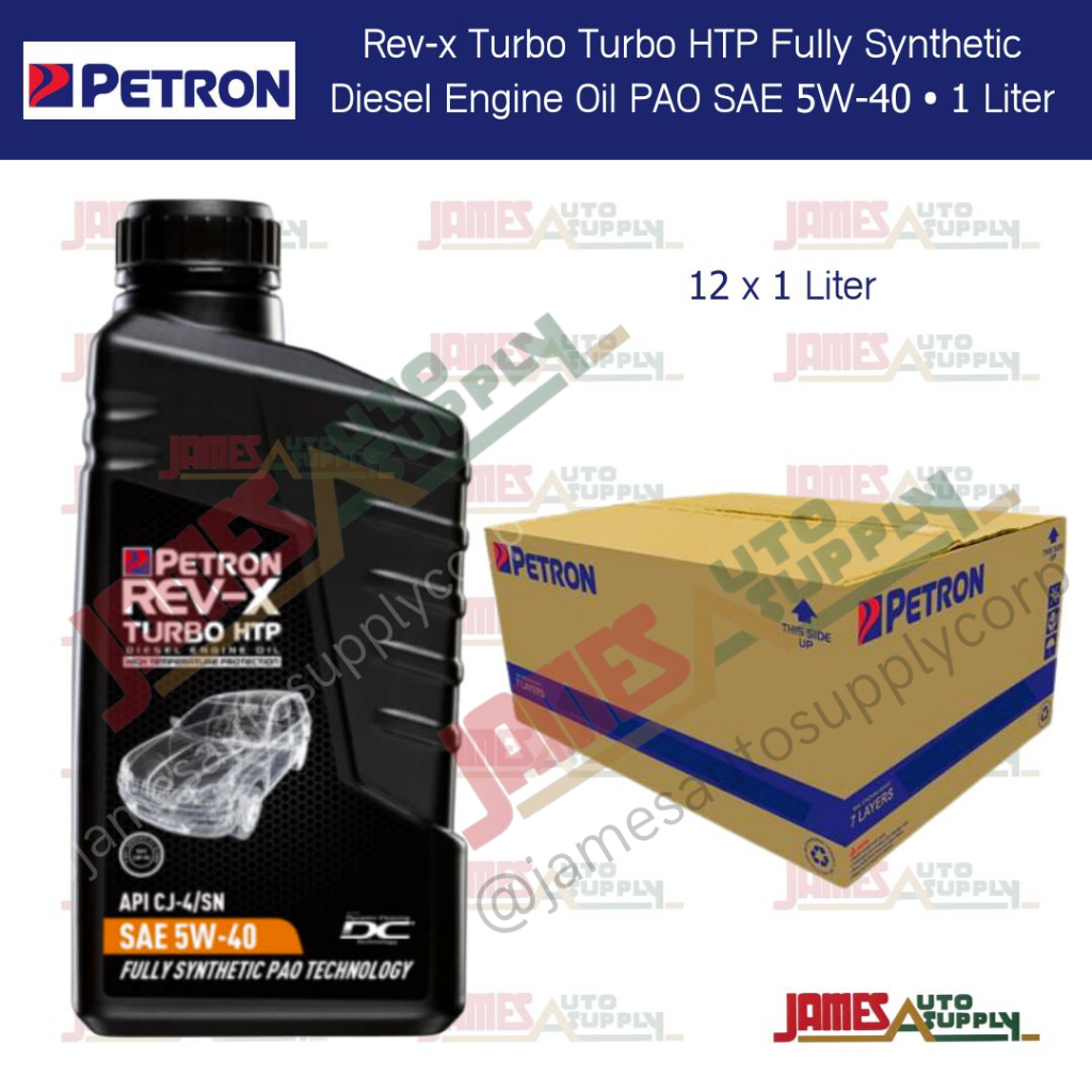 Rev-x Turbo HTP Fully Synthetic Diesel Engine Oil PAO SAE 5W-40 1 Liter ...