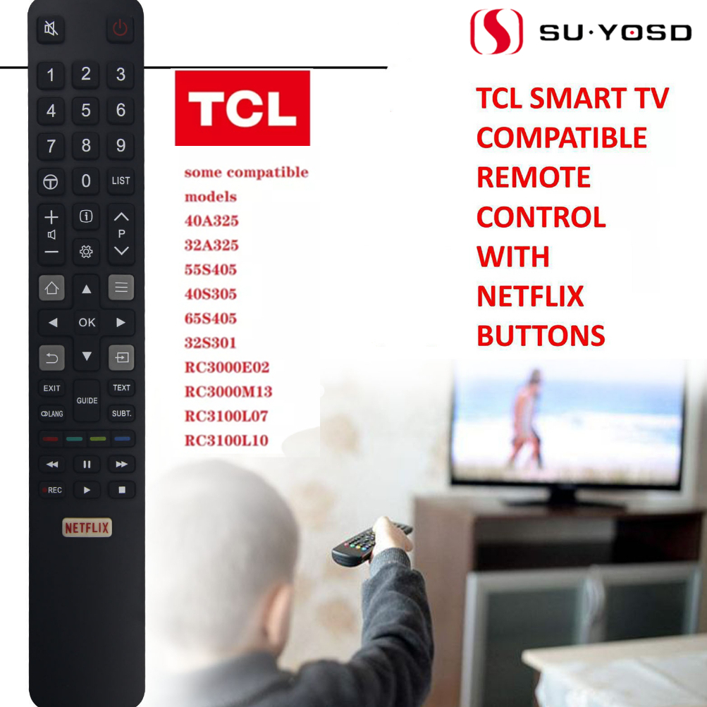TCL Original Remote Control RC802N For TCL Smart TV with Netflix ...