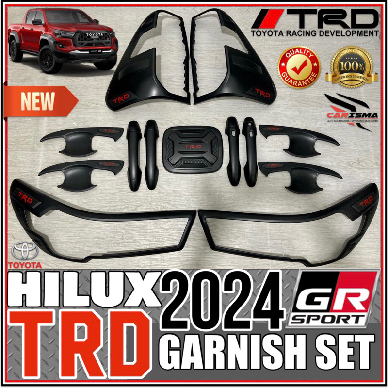 TOYOTA HILUX GR SPORT 2024 TRD GARNISH SET (hilux grs accessories ...