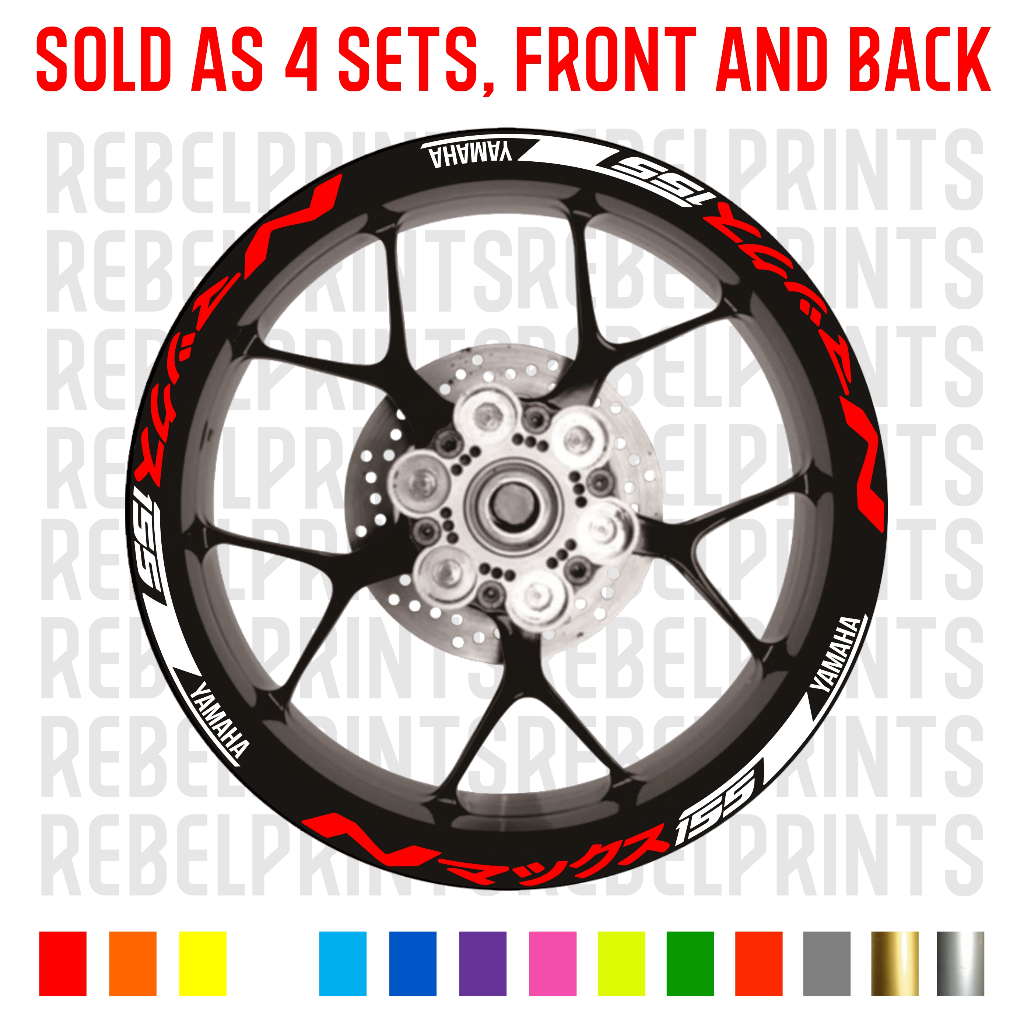 NMAX 155 Japan Concept Yamaha Mags Sticker Decals Vinyl Set for Front ...