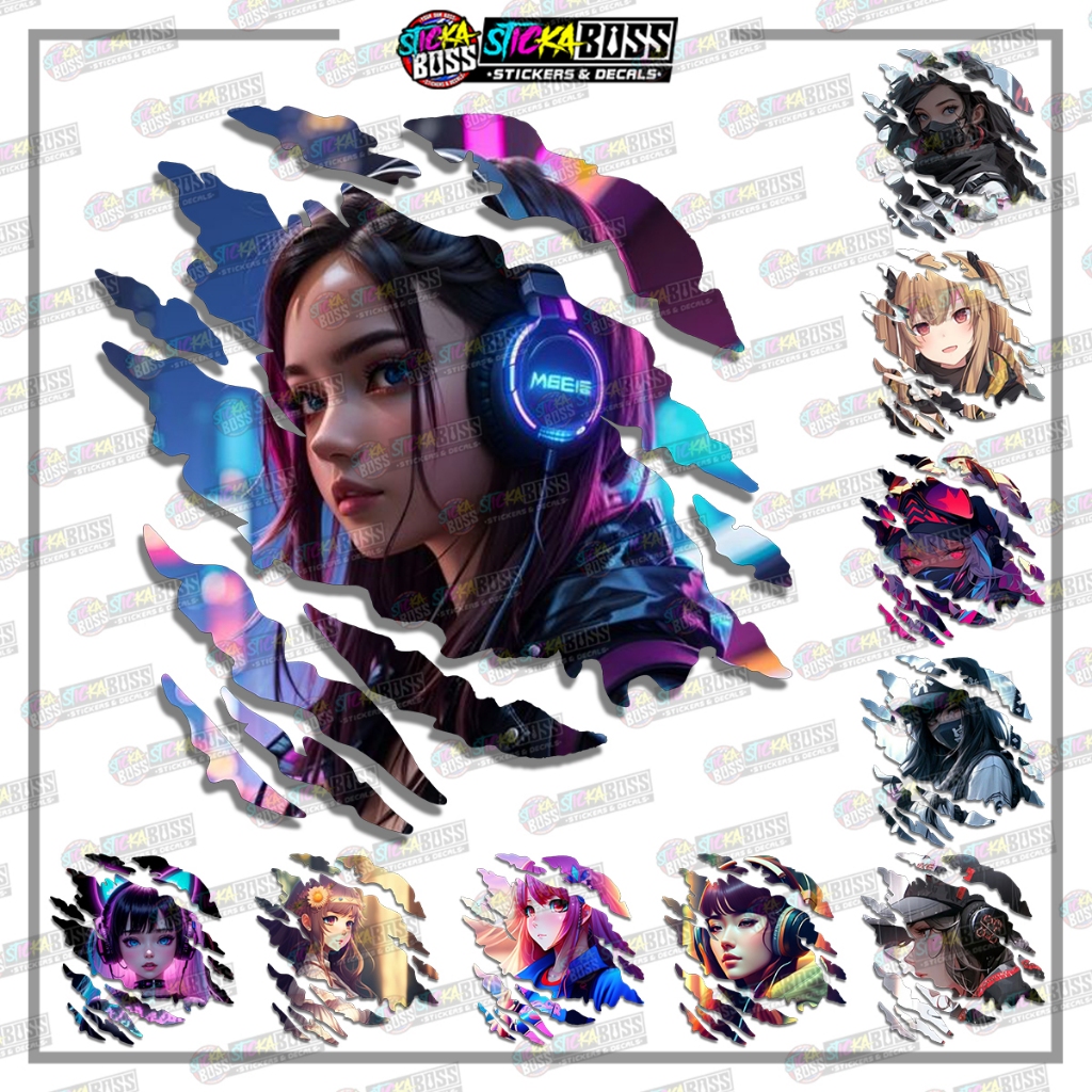 RAMDOM P1 | ANIME SCRATCH STICKER【VINYL PRINTED】( LAMINATED ...