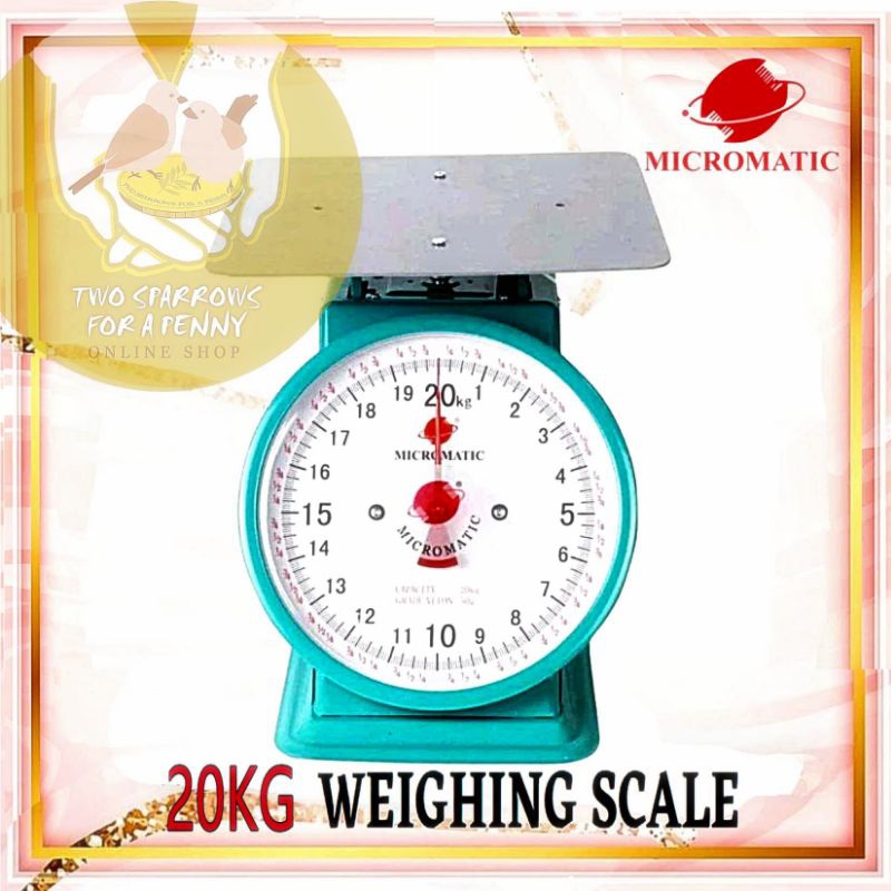 Weighing Scale 20kg Mechanical Dial Scale Micromatic Timbangan | Shopee Philippines
