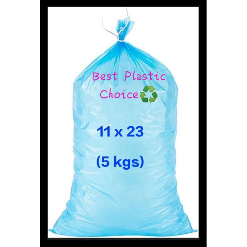 100pcs 5kgs Ice Cube Plastic Bag Plain Bluish, FOODGRADE | Shopee ...
