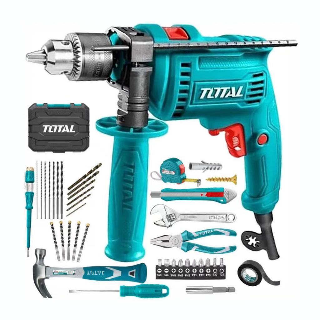 TOTAL Impact Drill With 115 Pcs Tools Set Impact Drill with Tool Kit 115 Pcs set | Shopee ...