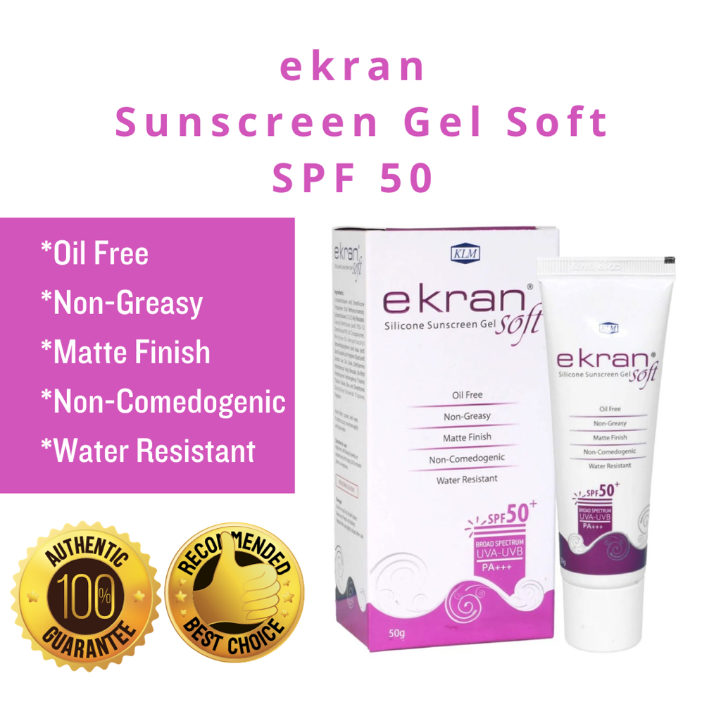 EKRAN Sunscreen Gel Soft SPF 50 50g | Shopee Philippines
