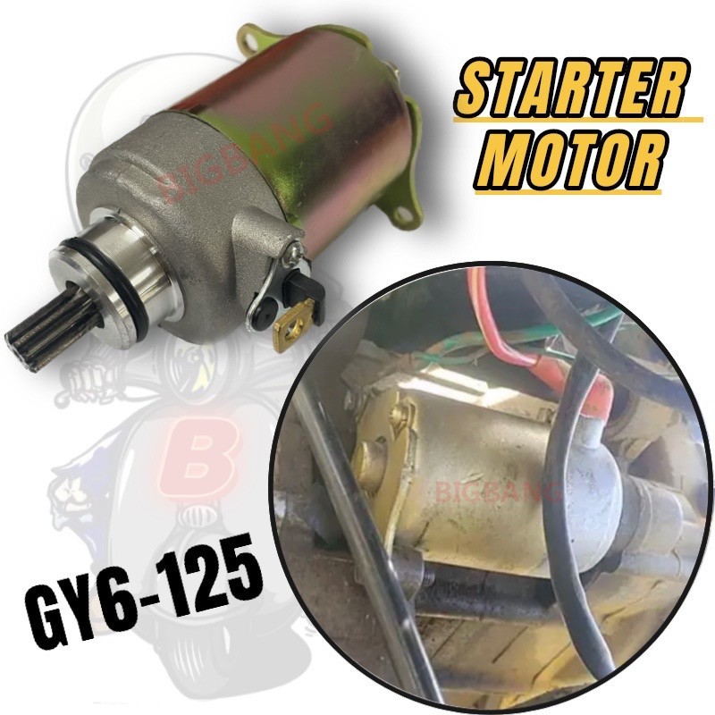 BIGBANG Motorcycle Gy6-125 Starter Motor Gy6 125/Rusi Gala/Rusi Passion ...