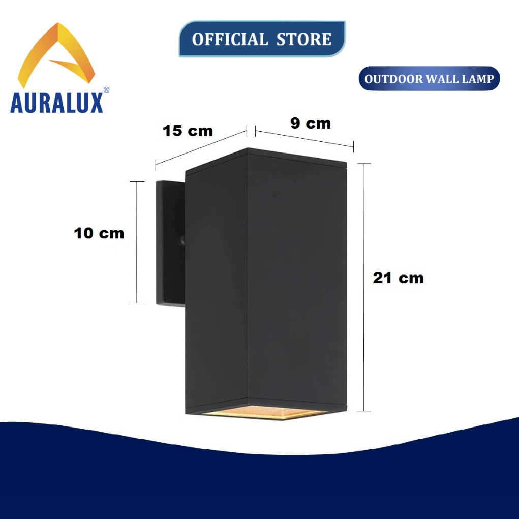 Auralux Wall Light Aluminum Outdoor Wall Lamp Waterproof LED Lighting ...