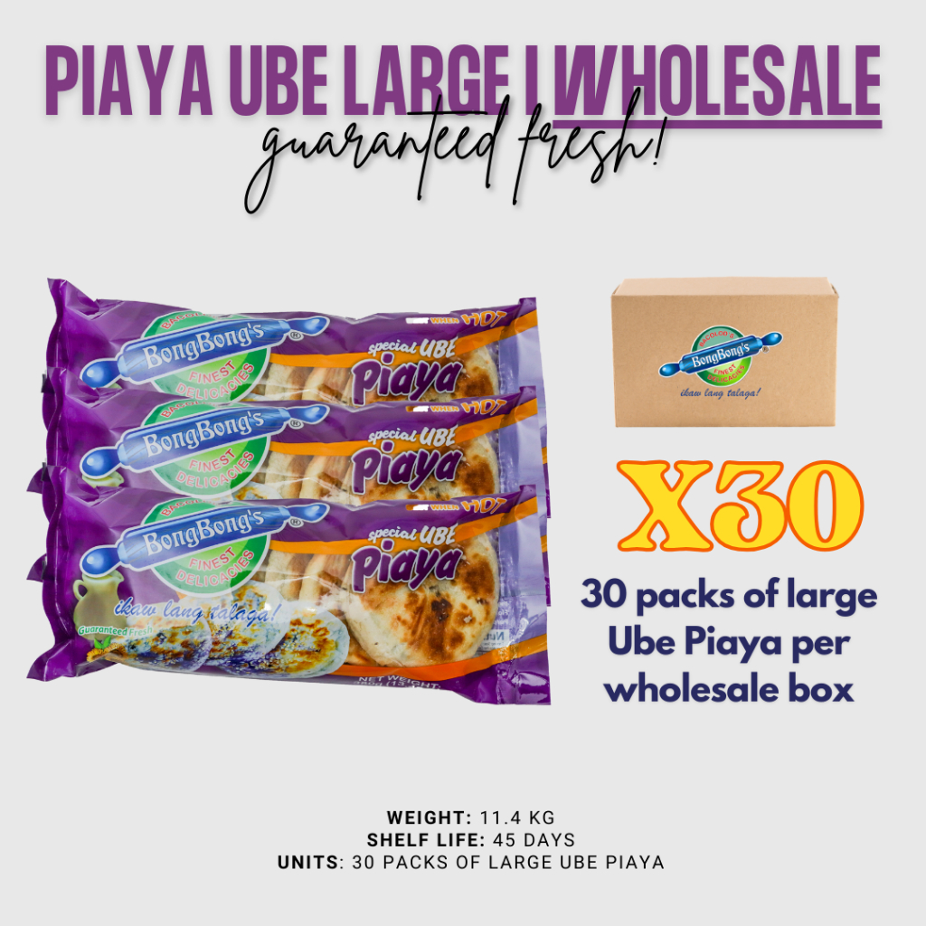BongBong's Ube Piaya Large I Wholesale Box | Shopee Philippines