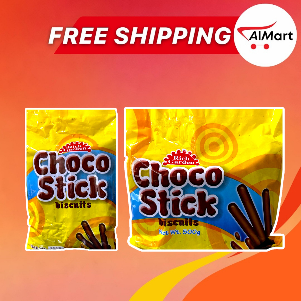 RICH GARDEN CHOCO STICK BISCUIT (150 & 500 GRAMS) | Shopee Philippines