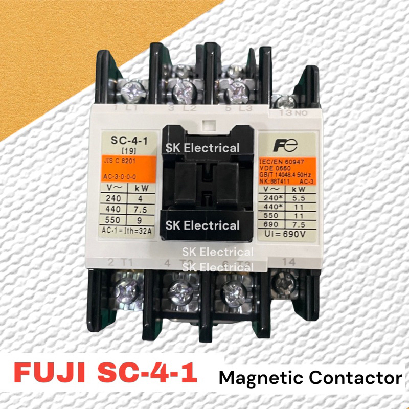 FUJI SC-0 | SC-05 | SC-4-1 | SC-5-1 Magnetic Contactor Made in Japan ...