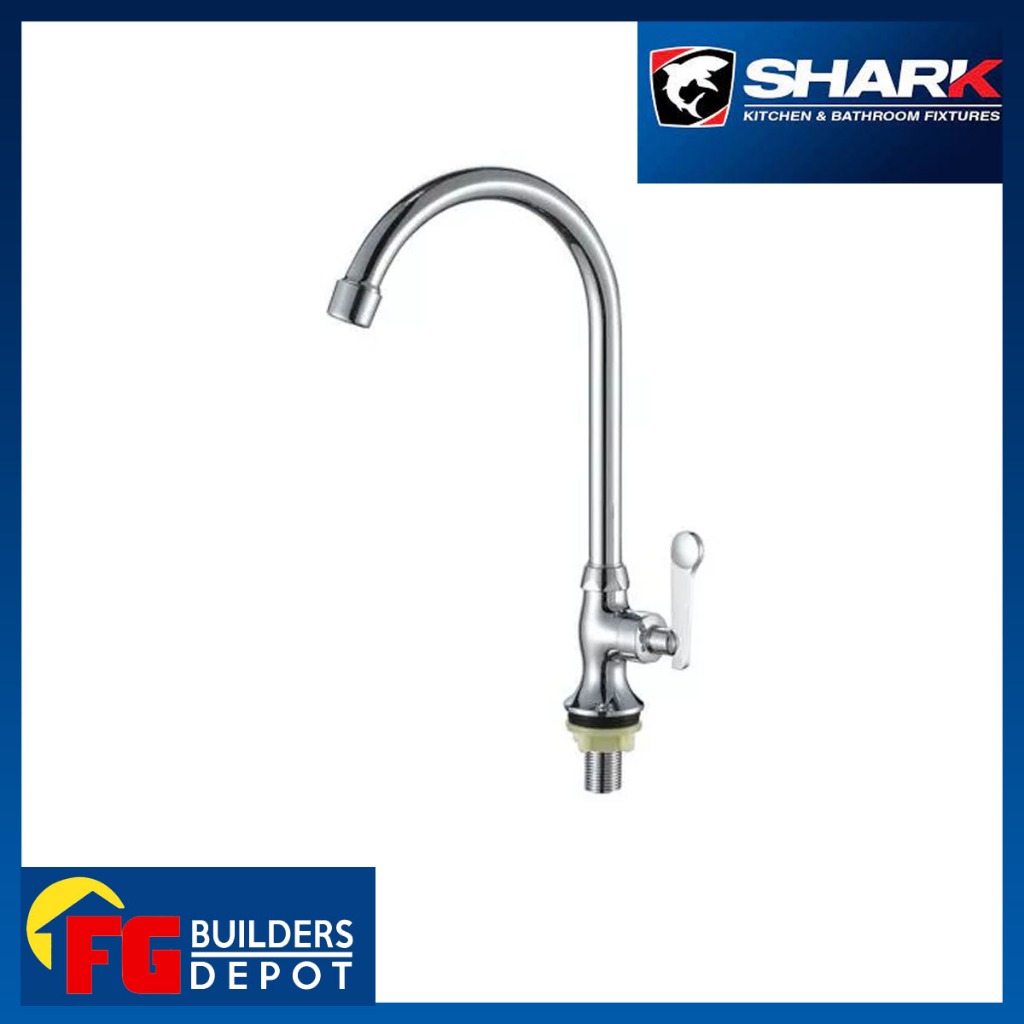 SHARK GOOSENECK KITCHEN FAUCET VERTICAL TAP SF2212 | Shopee Philippines