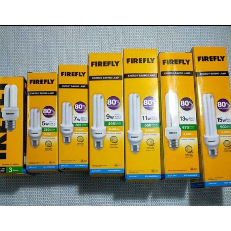firefly energy saving lamps (daylight) . 2u 3u and spiral ! available | Shopee Philippines