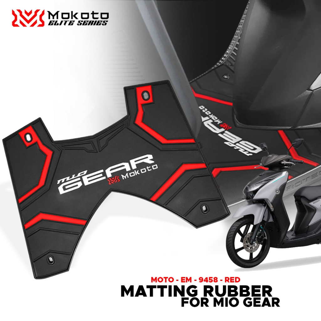 MOKOTO ELITE SERIES MIO GEAR 125 RUBBER FOOTBOARD MATTING FOR YAMAHA ...