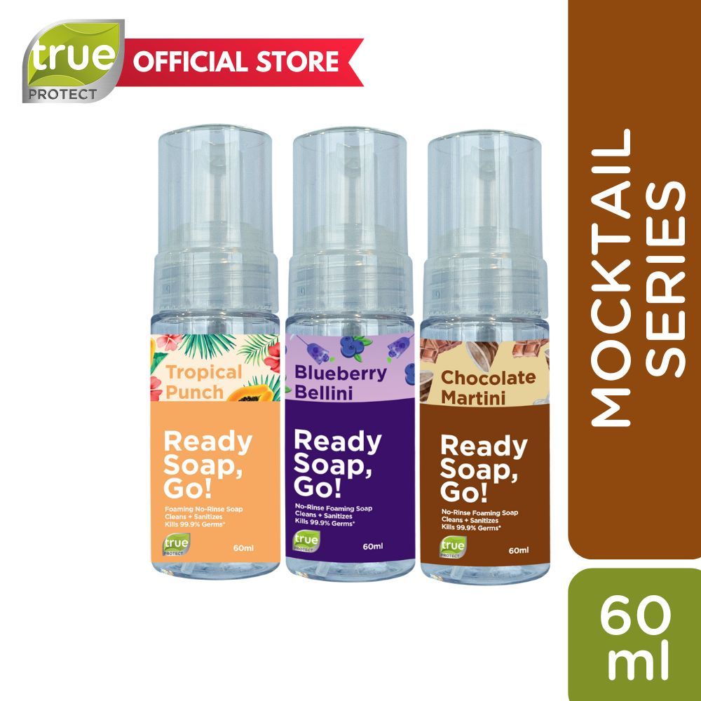 Ready Soap, Go! No-Rinse Foaming Soap 60mL - Mocktail Series | Shopee ...