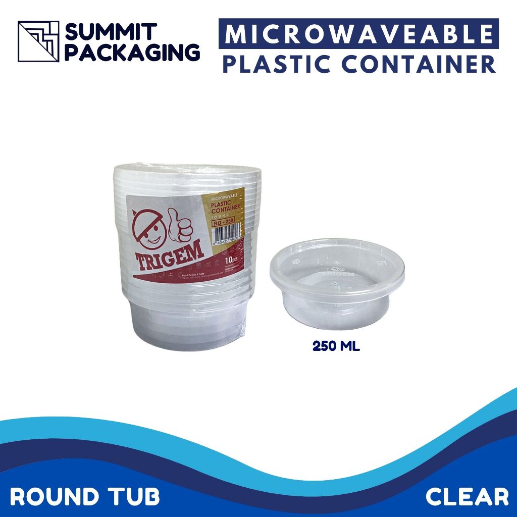 [10PCS] Rectangle and Round TWIN Clear Plastic Microwaveable Food ...