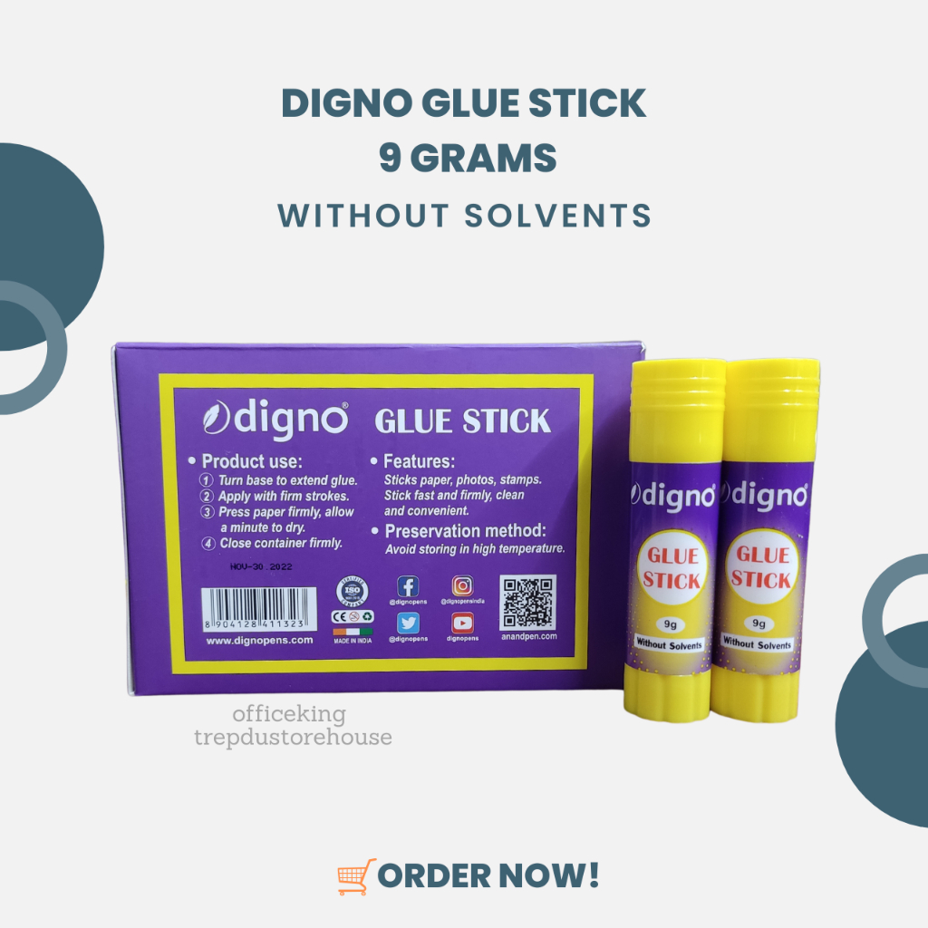 Digno Glue stick 9grams without solvents | Shopee Philippines