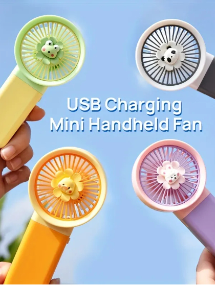 SKYSHOP USB VER.2 Cartoon Mini Fan Charging Silent Big Wind Super Long ...