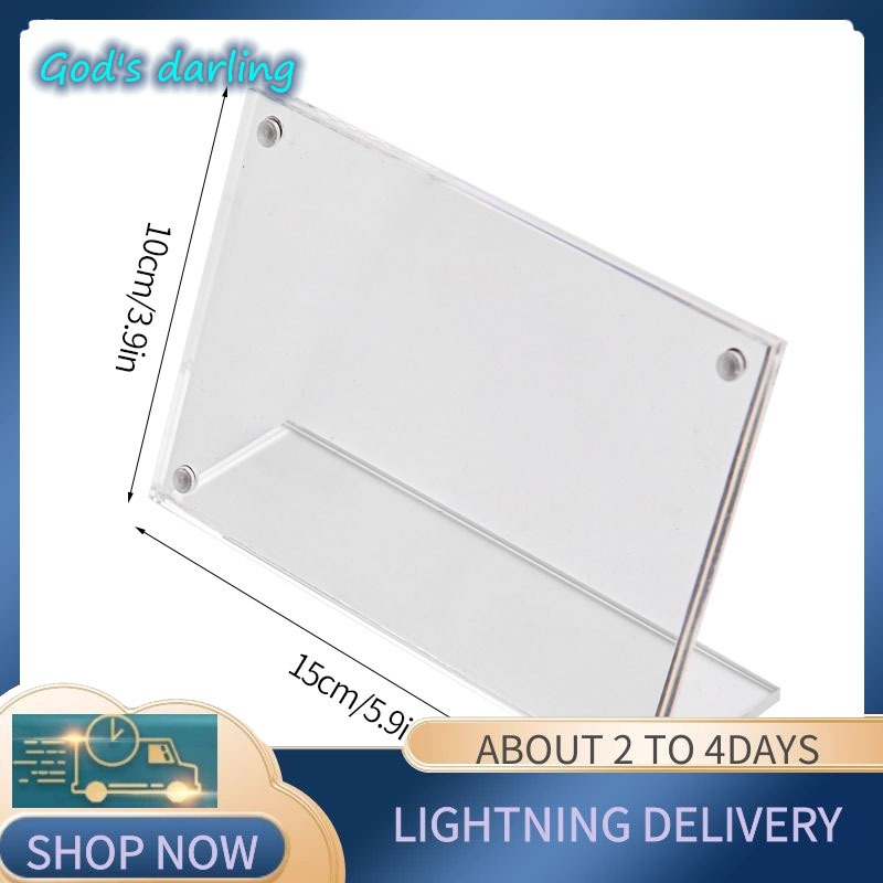 Nordic Transaprent L-shaped Photo Frame Acrylic Photocard Holder ...