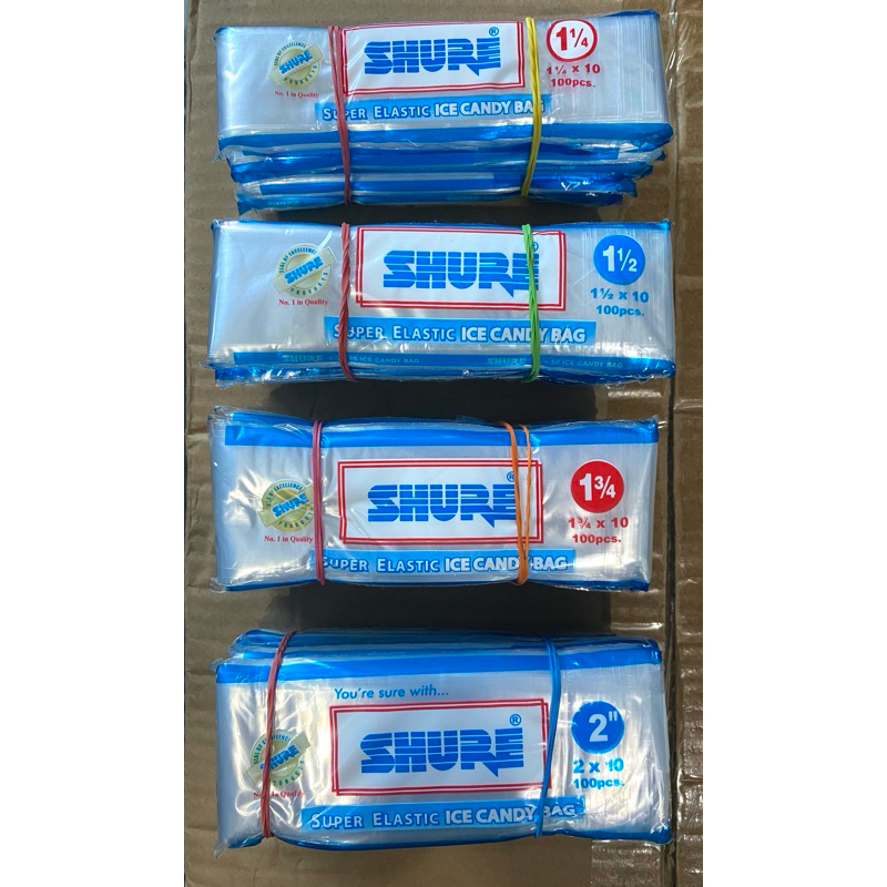 500 pcs Shure Ice candy plastic (1-1/4x10, 1-1/2x10, 1-3/4x10, 2x10 ...