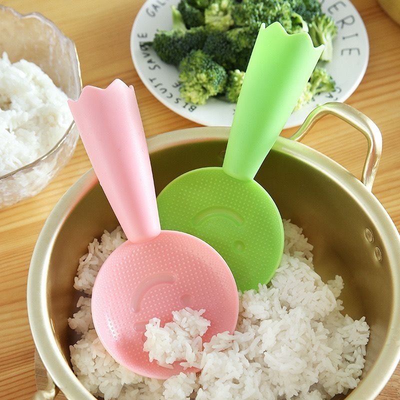 rice scoop standing plastic rice cooking scoops non-stick rice spoon ...