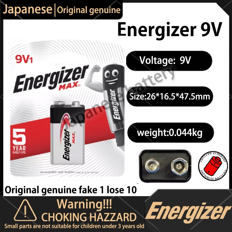 Energizer 9V Battery (1 pc) Energizer Max 9V Alkaline Batteries 522BP1 ...