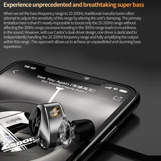 KZ Castor In-Ear Headphones Dual Dynamic 2DD Hi Fi Headset Mic Noise ...