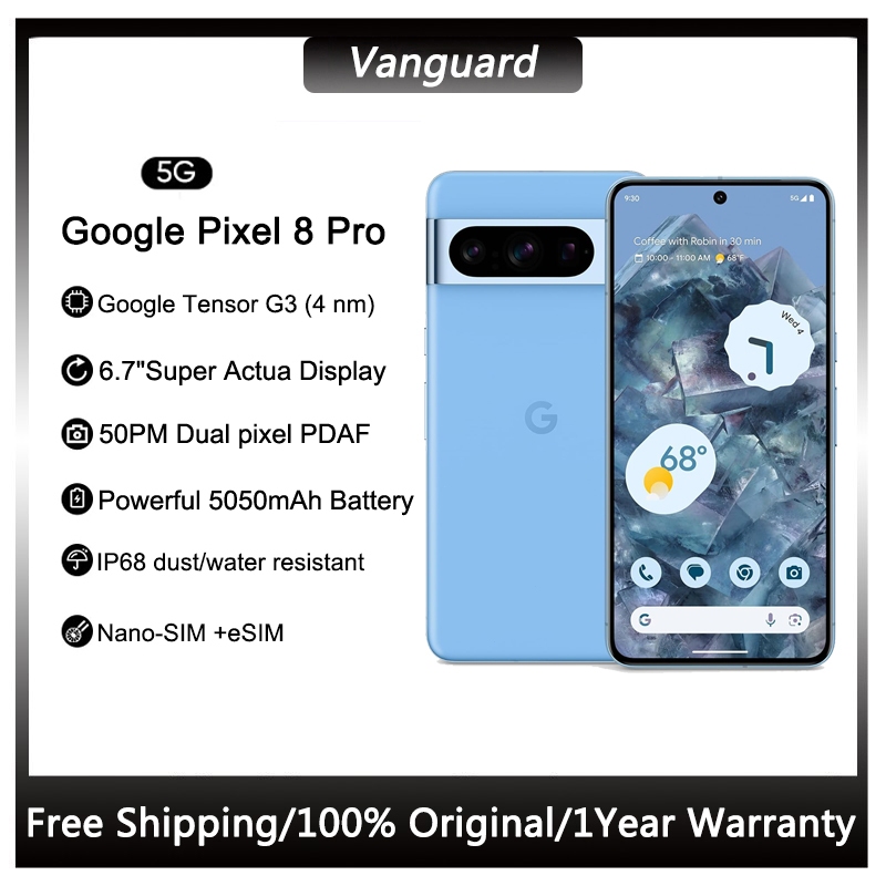 Google Pixel 8 Pro / Google Tensor G3 6.7 Inches / 30W Wired 5050 mAh ...