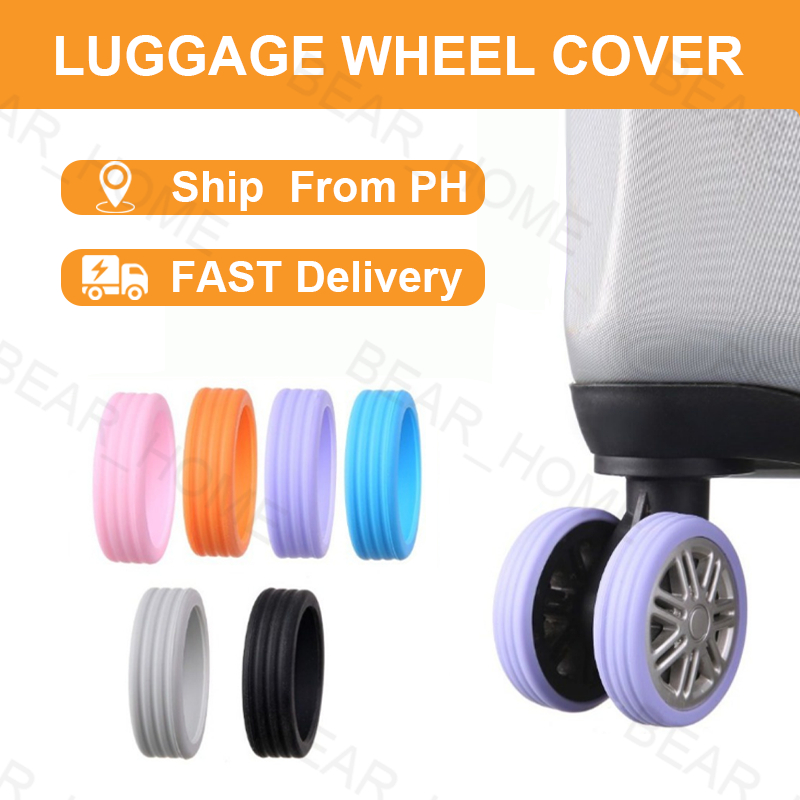 8PCS Luggage Wheel Protector /Silicone Suitcase Wheel Protective Cover ...