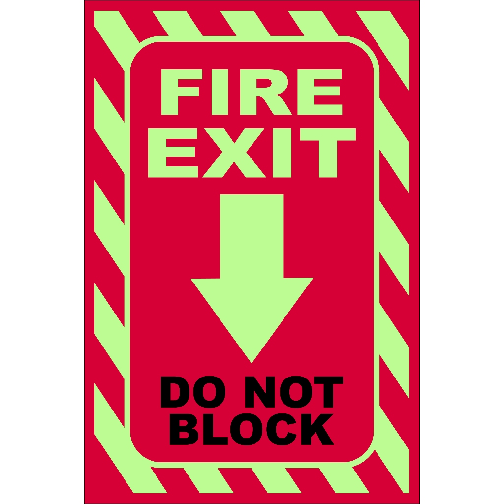 FIRE SIGN DO NOT BLOCK STICKER / SINTRA / PVC 12" x 8" | Shopee Philippines