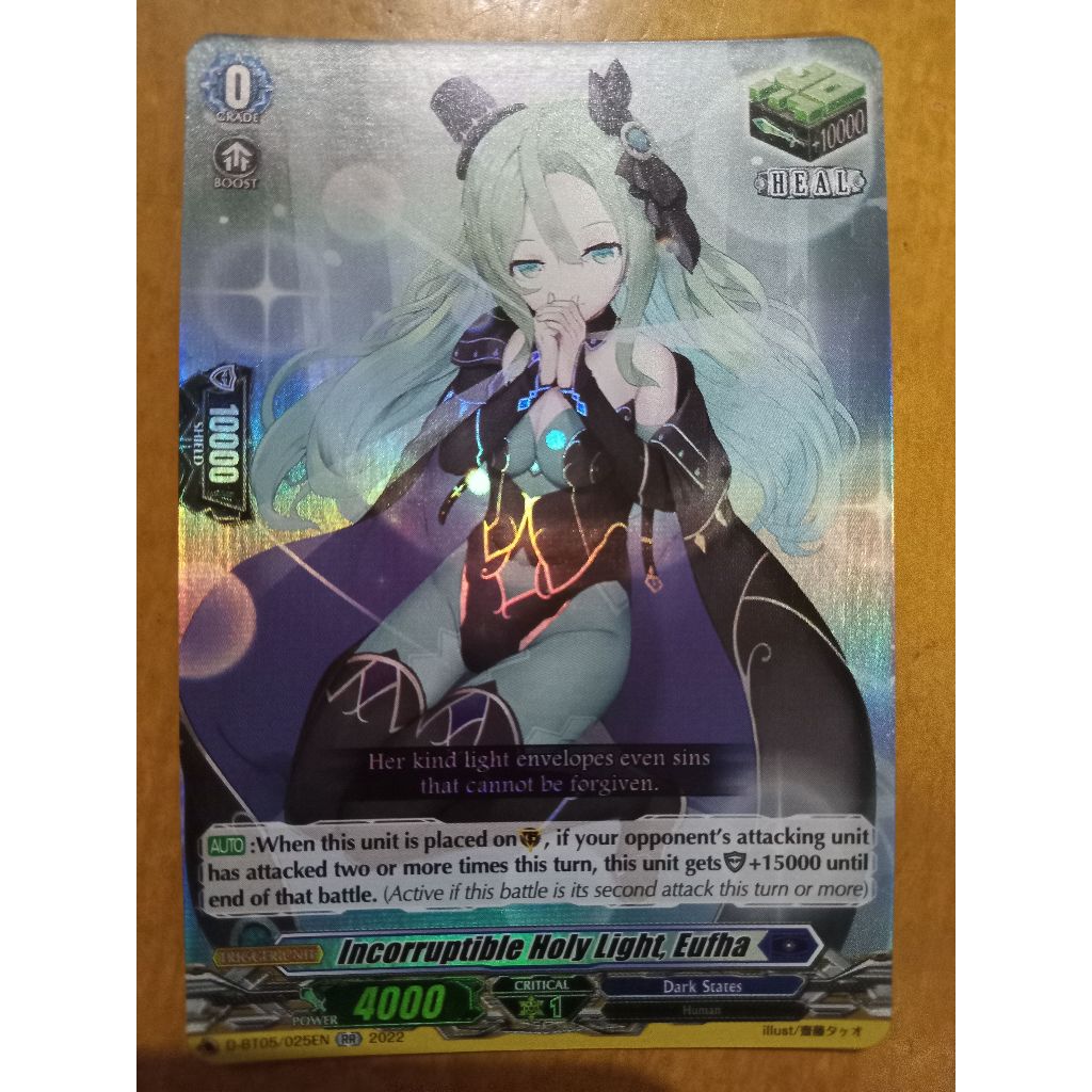 CFV Incorruptible Holy Light, Eufha RR Effect Heal D-BT05 Cardfight ...