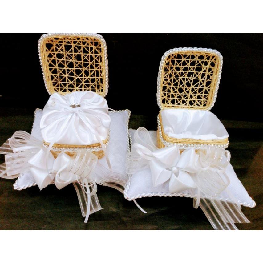 Pillow Native Set for Ring & Arrhae (White/Silver) | Shopee Philippines