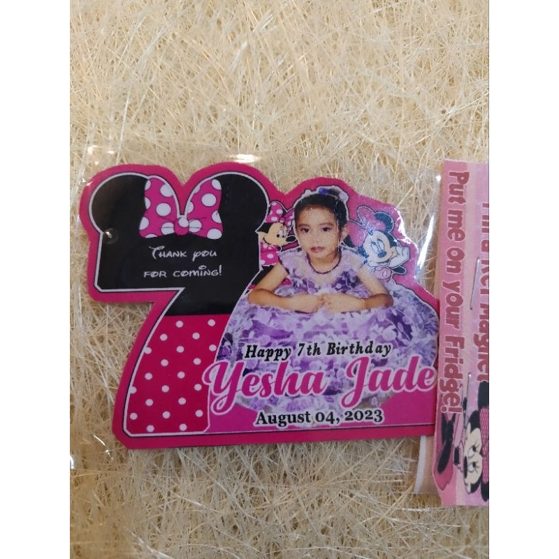 Minnie Mouse Ref Magnet (Any size, theme, numbers, shape will do ...
