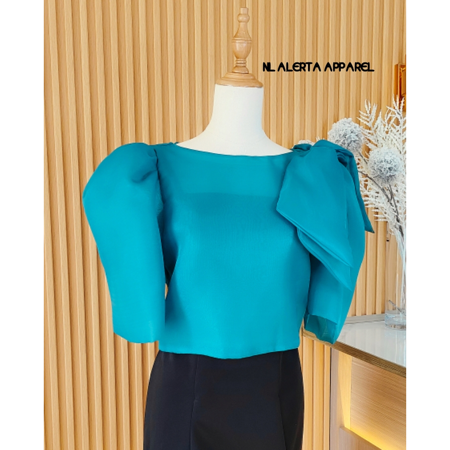 MODERN FILIPINIANA PIA CROP TOP BARONG AND INNER DRESS FOR WOMEN ...