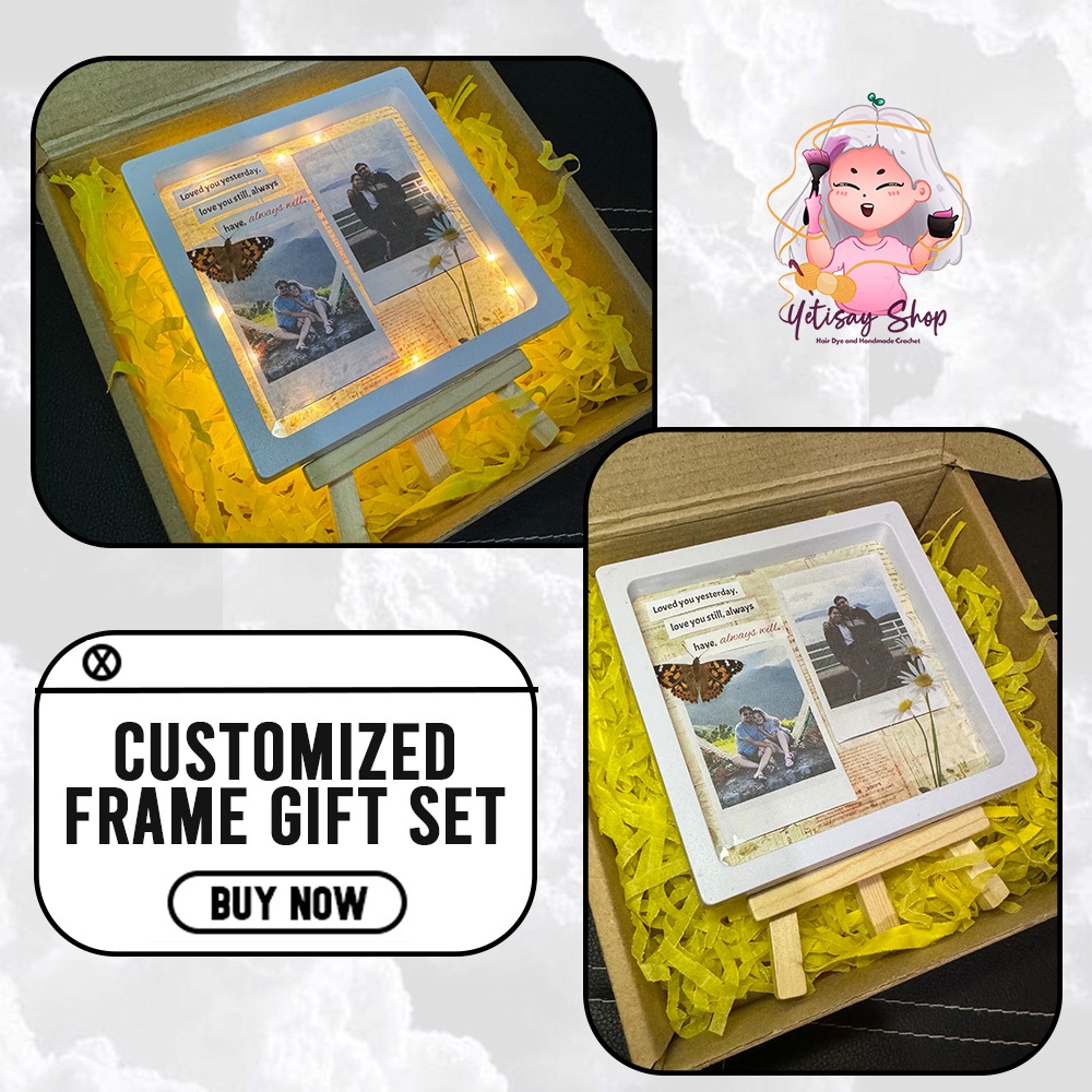 Customized Floating Picture Frame Gift Box Monthsary Anniversary ...