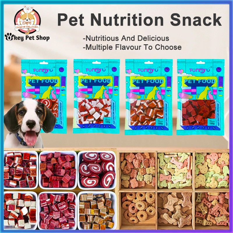 100g Pet Dog Treats Beef Dog Food Dog Snack Chicken Cheese Granule Dog ...