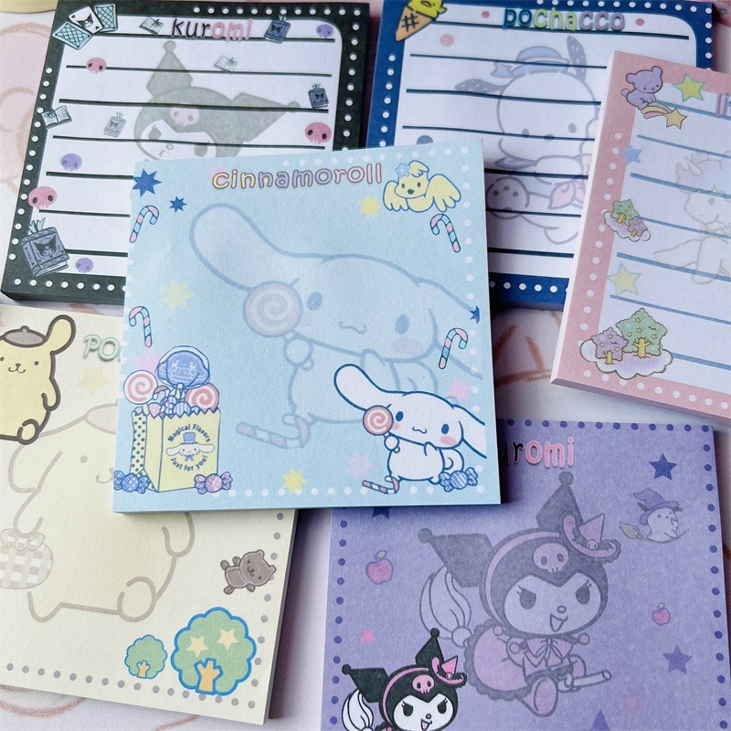 Kuromi Cinnamoroll 50 Sheets Memo Pad Notepad Memo Paper Stationery ...
