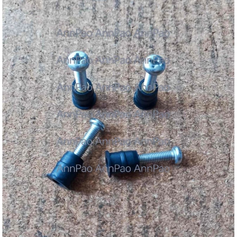 Windshield Visor Bolt and Rubber Nut Stainless 5mm Universal ( Per Pair ...