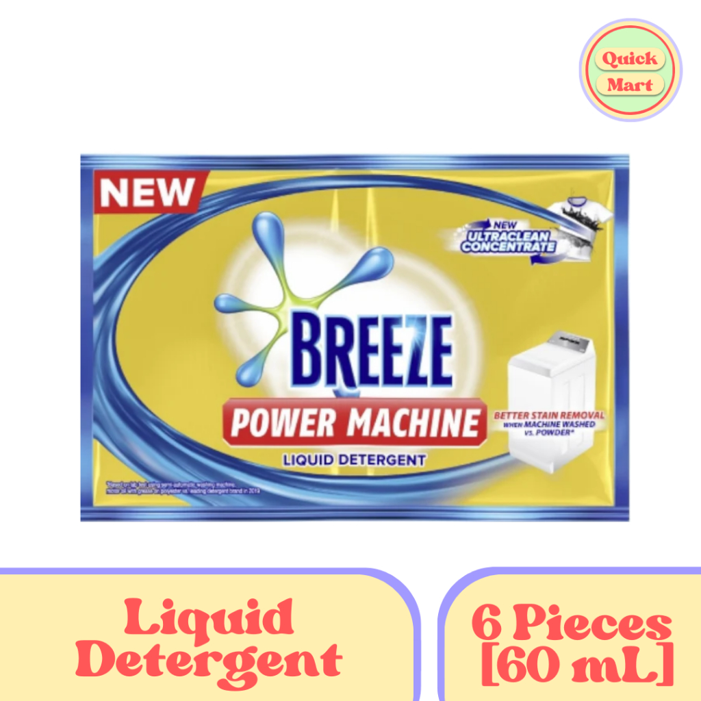 Breeze Liquid Detergent 60mL (5+1 Sachets) | Shopee Philippines