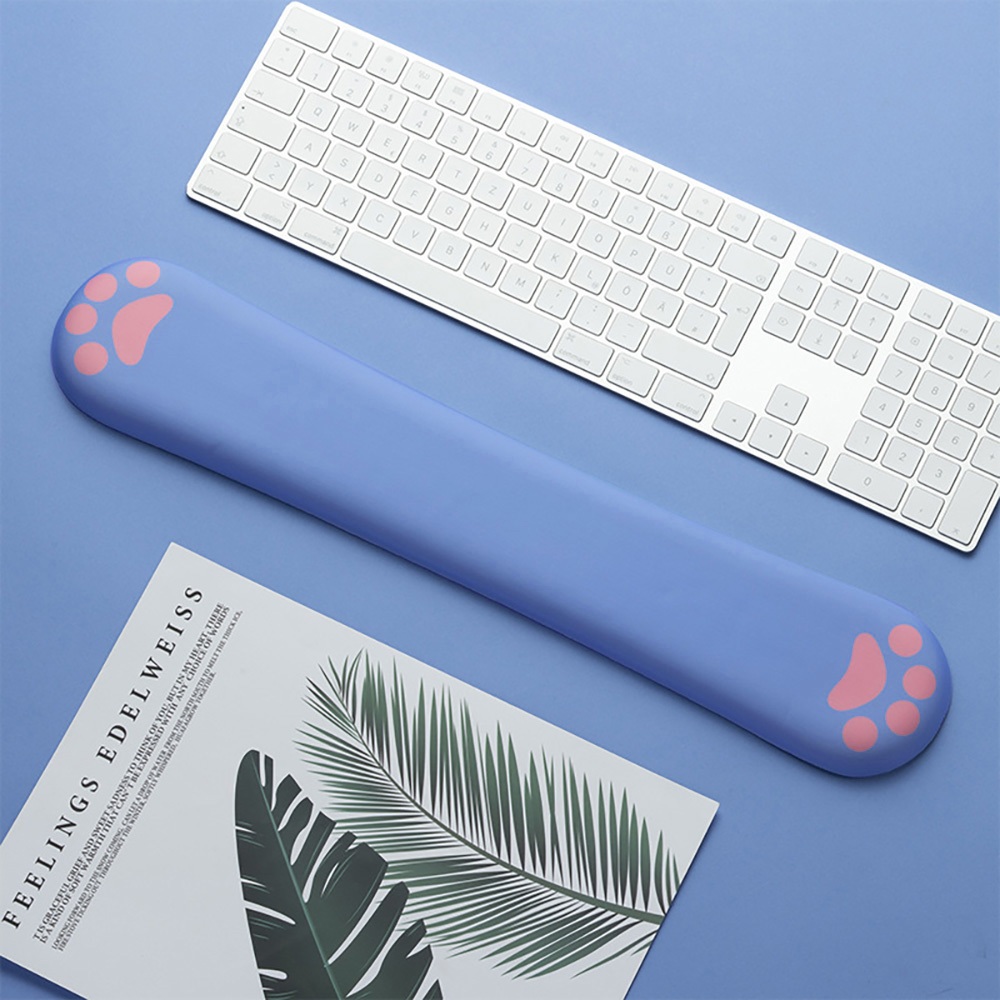 Cute Keyboard Wrist Rest Pad Cat Paw Pattern Memory Foam Wrist Rest for ...
