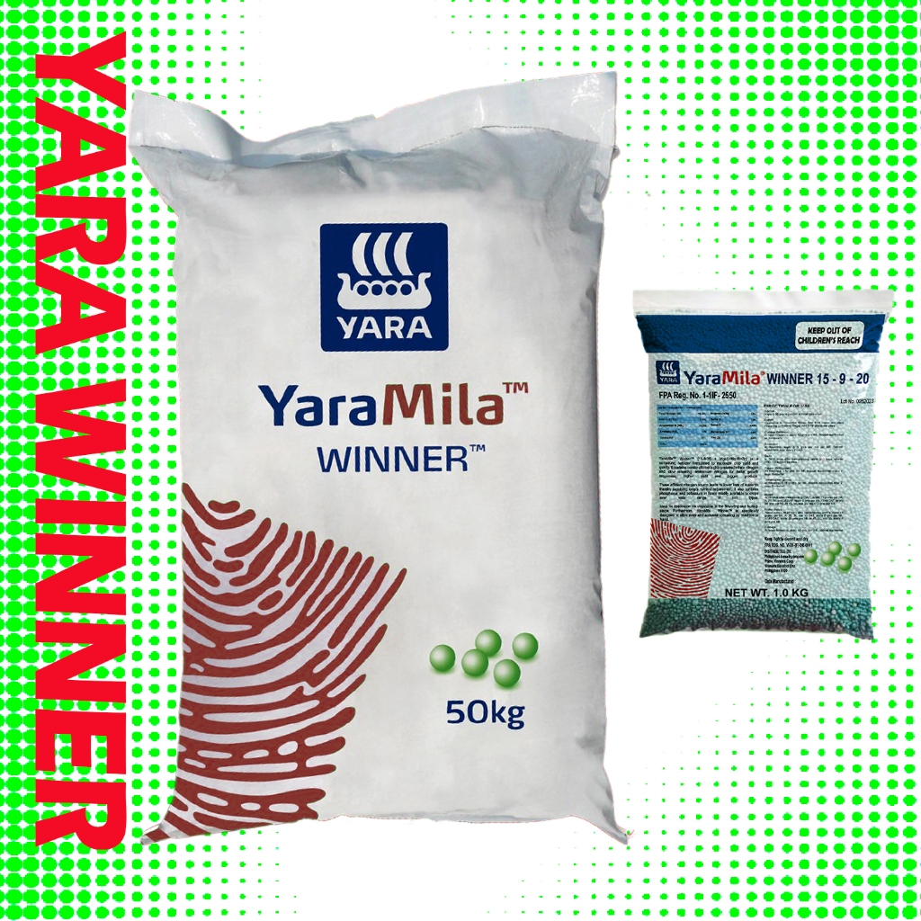 Yara Mila Winner (15-9-20 +2MgO +4S +TE) 1kg | Shopee Philippines
