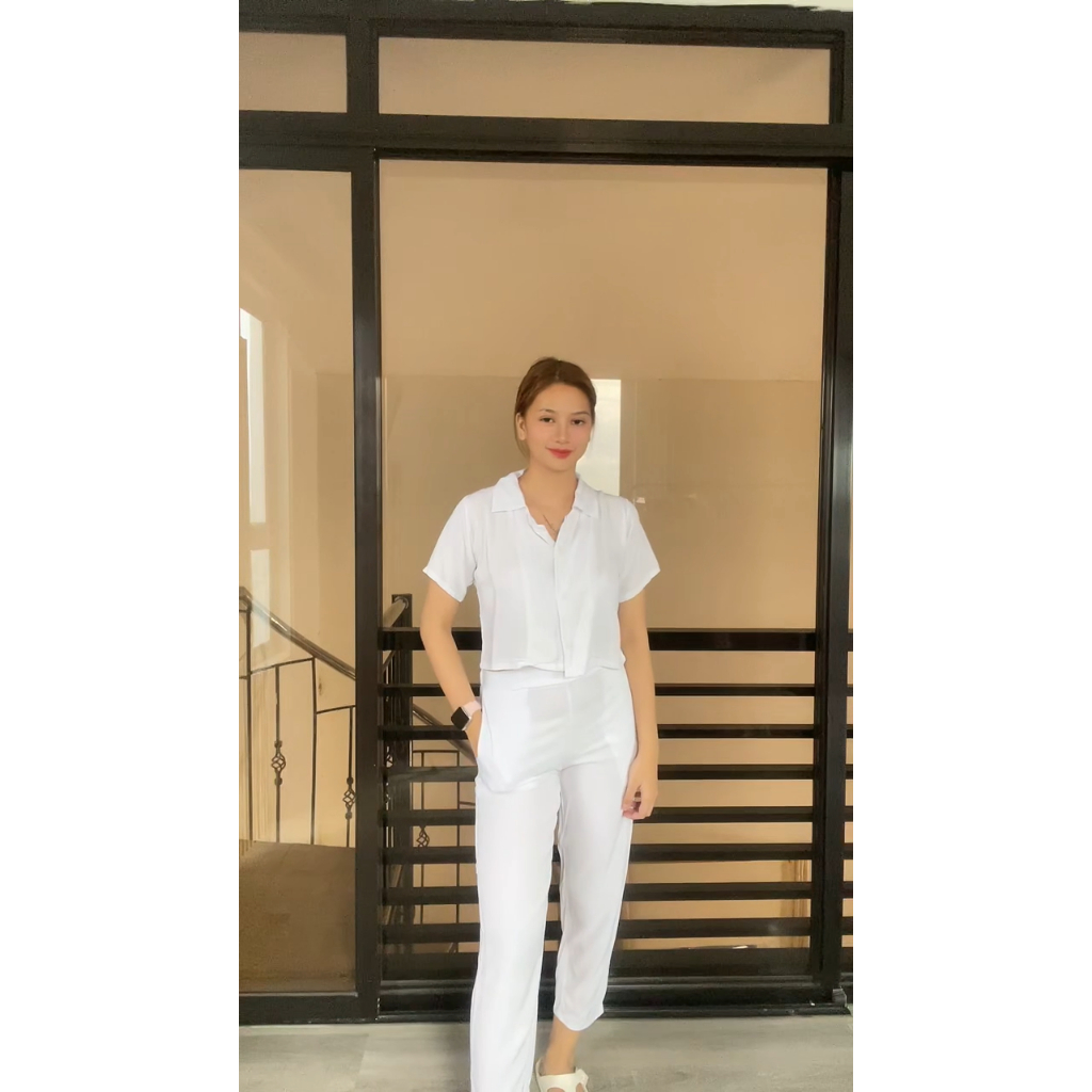 SC White Terno Coordinates Set | Shopee Philippines