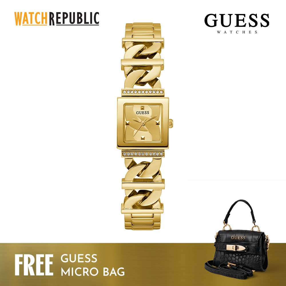 Guess Trend Gold Stainless Steel Analog Quartz Watch For Women GW0603L2 ...