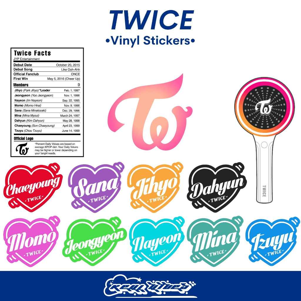 Twice Kpop Vinyl Stickers WATERPROOF | Shopee Philippines