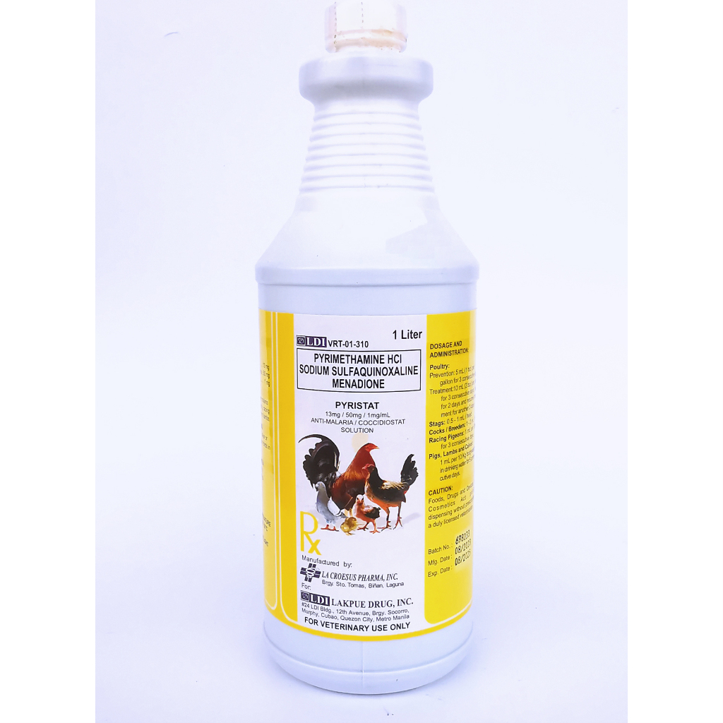 Pyristat Anti Malaria Coccidiostat Solution 1 Liter | Shopee Philippines