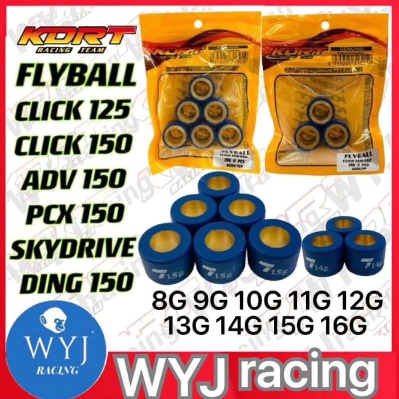 Flyball Roller Set KDRT For CLICK 125 CLICK 150 ADV 150 PCX 150 ...