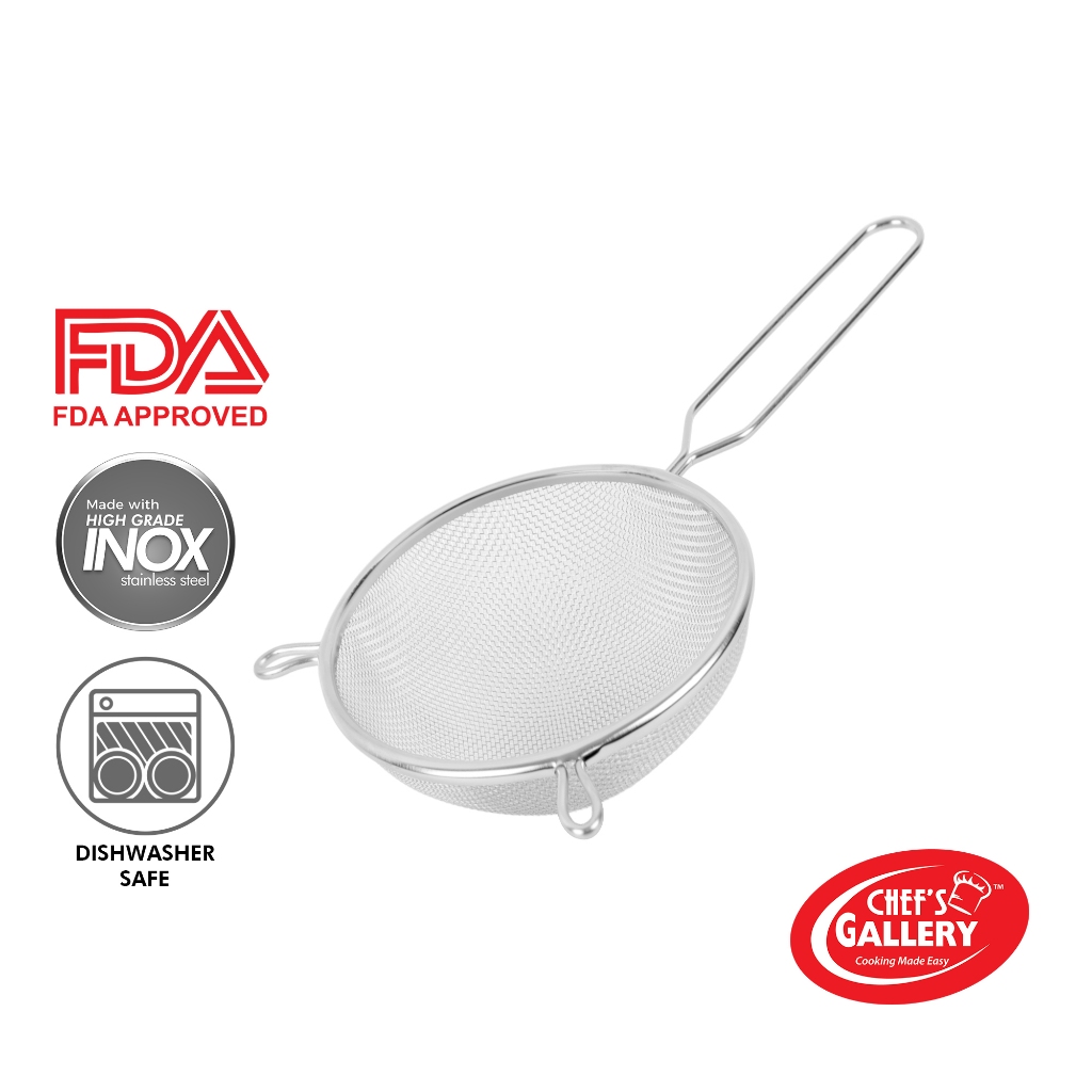 Chef's Gallery Stainless Steel Strainer Inox Stainless Steel 100% Food ...