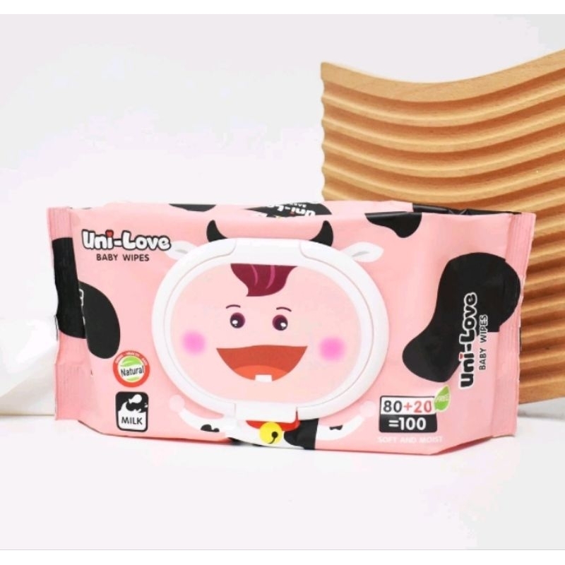 Unilove Baby Wipes 100's (Milk Scent) | Shopee Philippines
